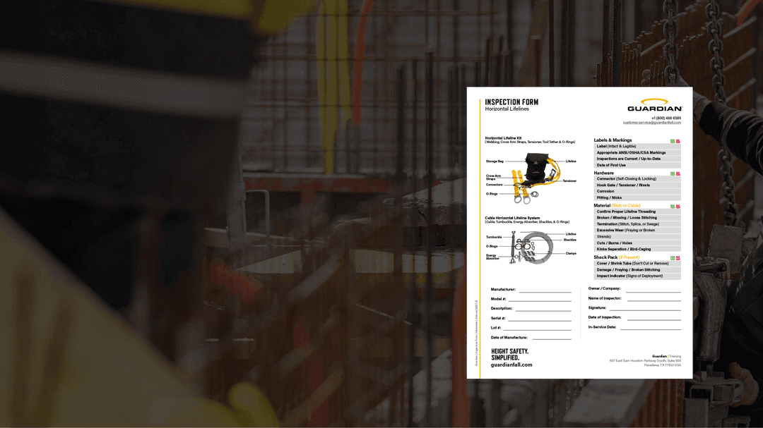 Guardian Inspection Form - Horizontal Lifelines (English) (United ...